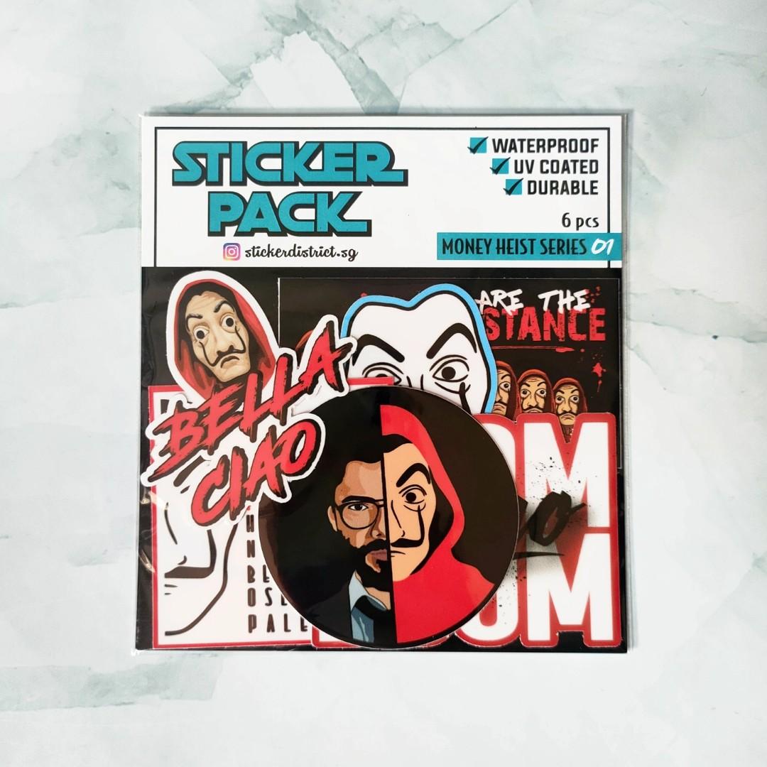 Sticker Pack - Money Heist Series 01, Motorcycles, Motorcycle ...