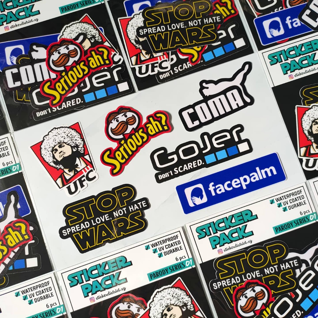 Sticker Pack - Parody Series 01, Motorcycles, Motorcycle Accessories on ...