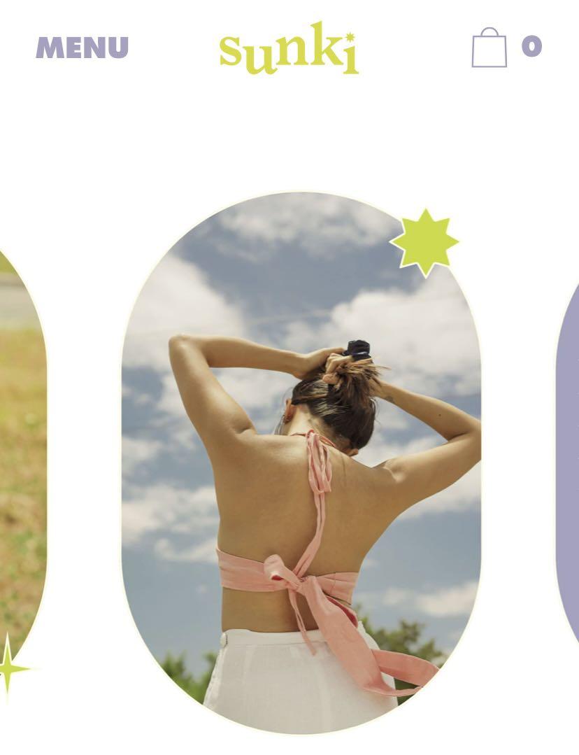 Sunki Label Linen Halter Top, Women's Fashion, Tops, Sleeveless on Carousell