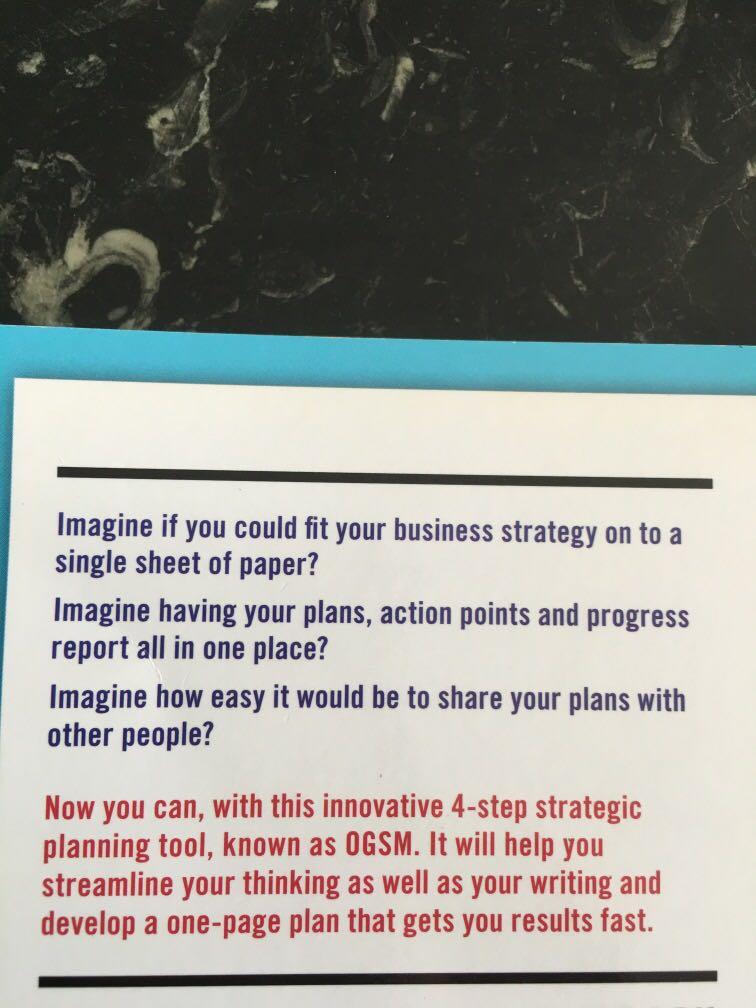 The 1 Page Business Strategy : Streamline your business plan in 4 ...