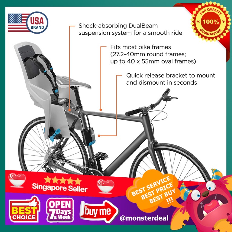 Thule RideAlong Child Bike Seat ride along rear bicycle kid seat ...