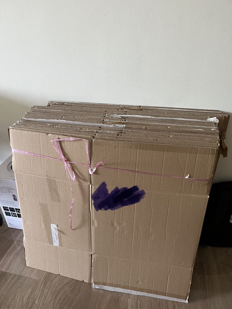 Used cartoon boxes for house moving, Furniture & Home Living, Home ...