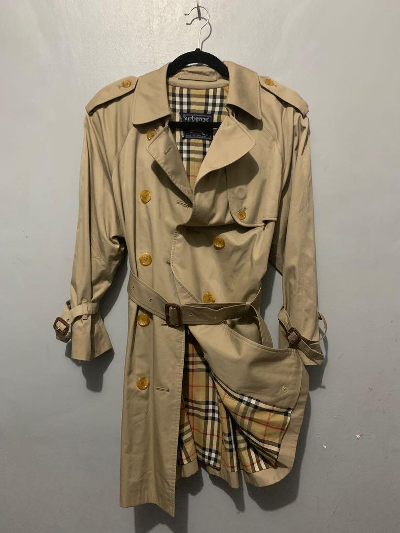 Vintage Burberry Trench Coat, Women's Fashion, Coats, Jackets and ...