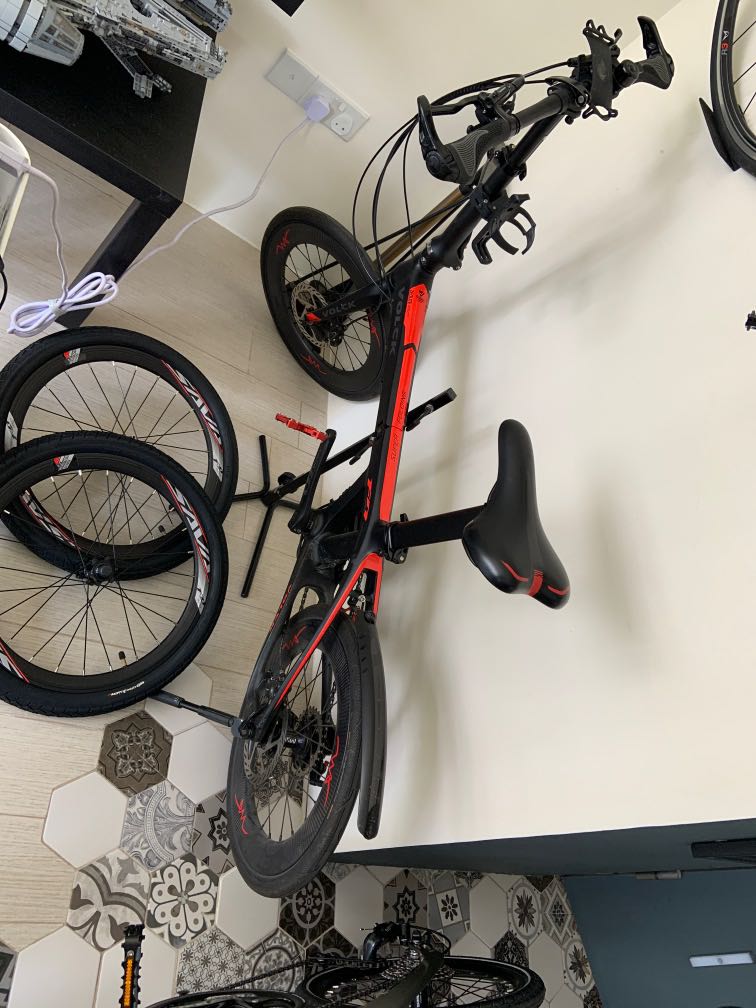Volck Zeolite Carbon Foldable Bike 22S Shimano 105 with optional wheel ...