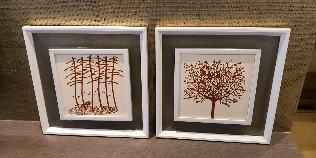 2pcs Wall Photo frame tree design pokok, Furniture & Home Living, Home ...