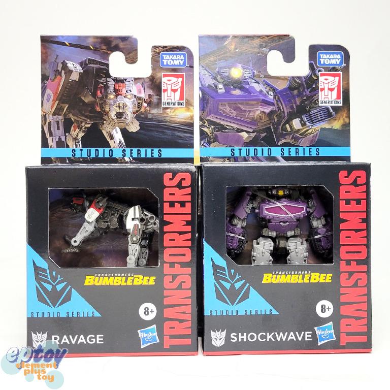 全新未開 變形金剛 Transformers Studio Series Core Class Shockwave Ravage Set ...