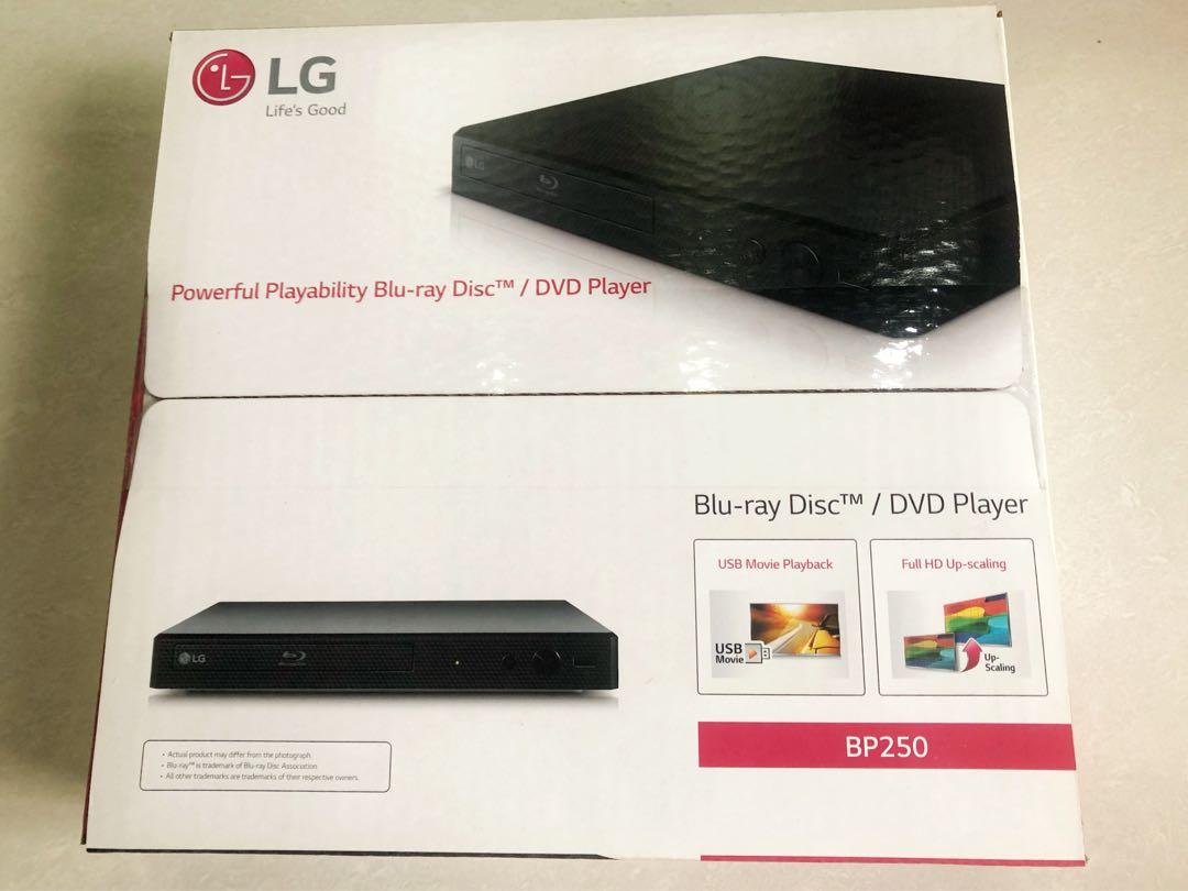 全新 LG BP250 dvd vcd blue-ray player 藍光播放器, 家庭電器, 電視 & 其他娛樂, 藍光及播放器 ...