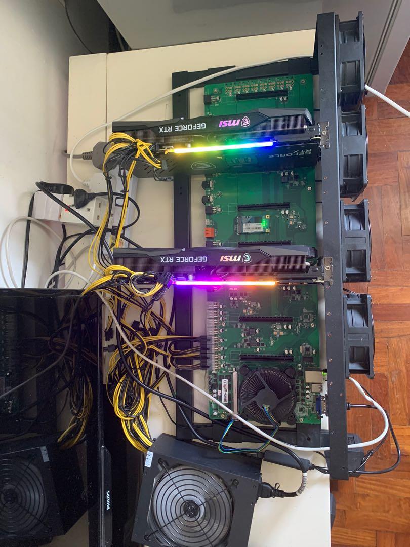 A complete 2 * Nvidia 3090 GPU mining rig, Computers & Tech, Parts ...