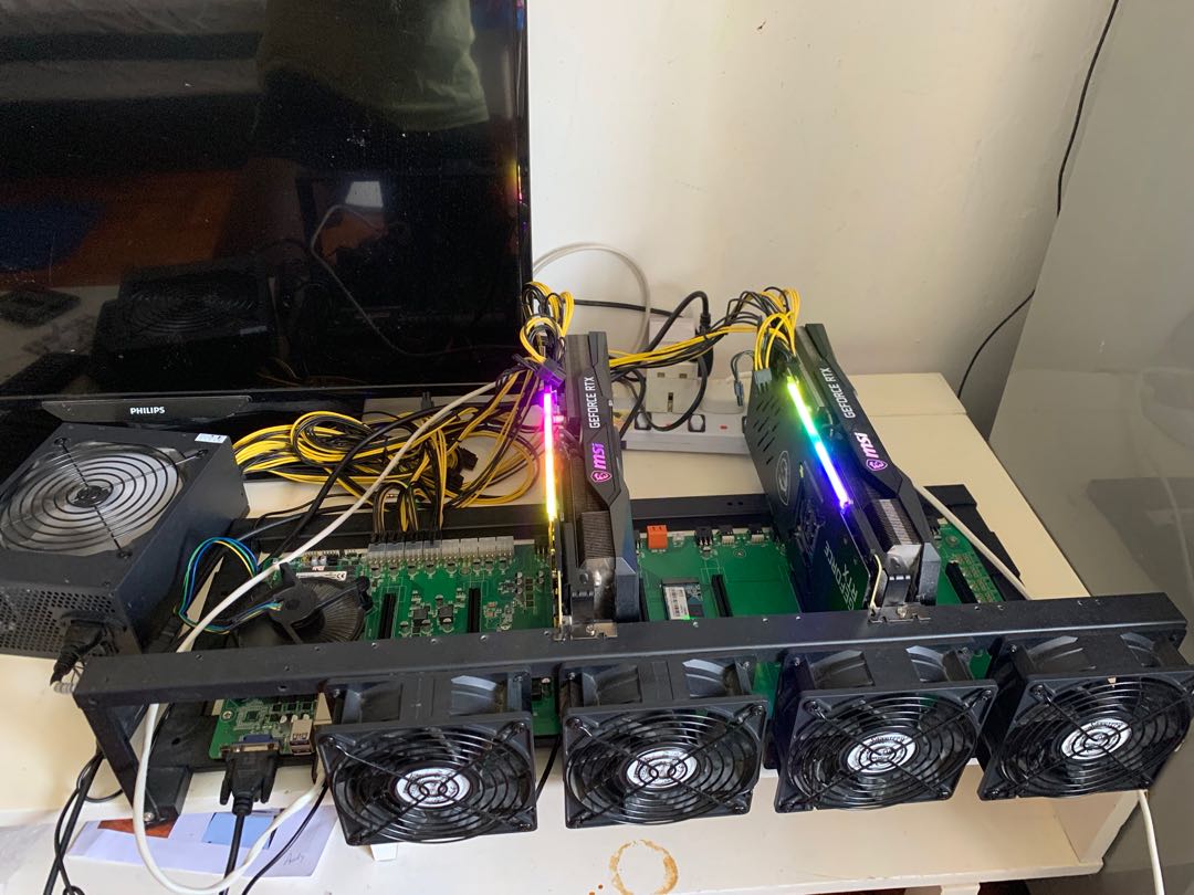 A complete 2 * Nvidia 3090 GPU mining rig, Computers & Tech, Parts ...