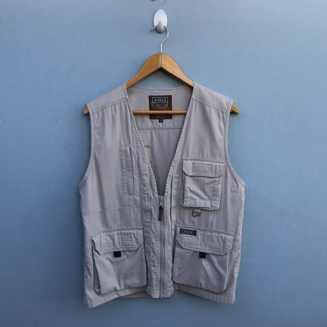 Aigle Fisherman Vest, Men's Fashion, Tops & Sets, Vests on Carousell
