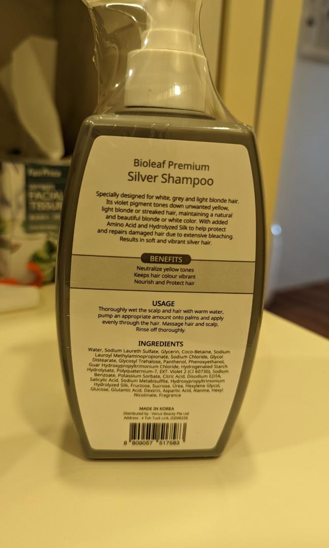 Bioleaf Premium Silver Shampoo, Beauty & Personal Care, Hair on Carousell