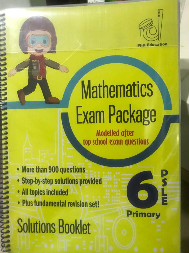 Brand New PSLE Primary 6 Mathematics Exam Package- questions booklet ...