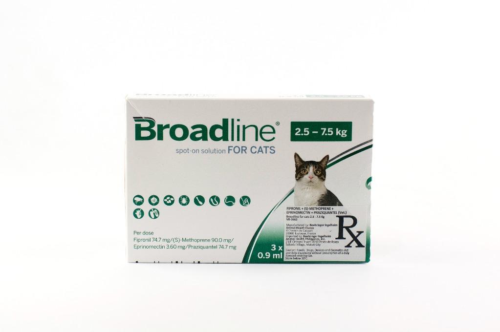 Broadline Spot-on Solution For Cats (for cats 2.5-7.5 kg), Pet Supplies ...