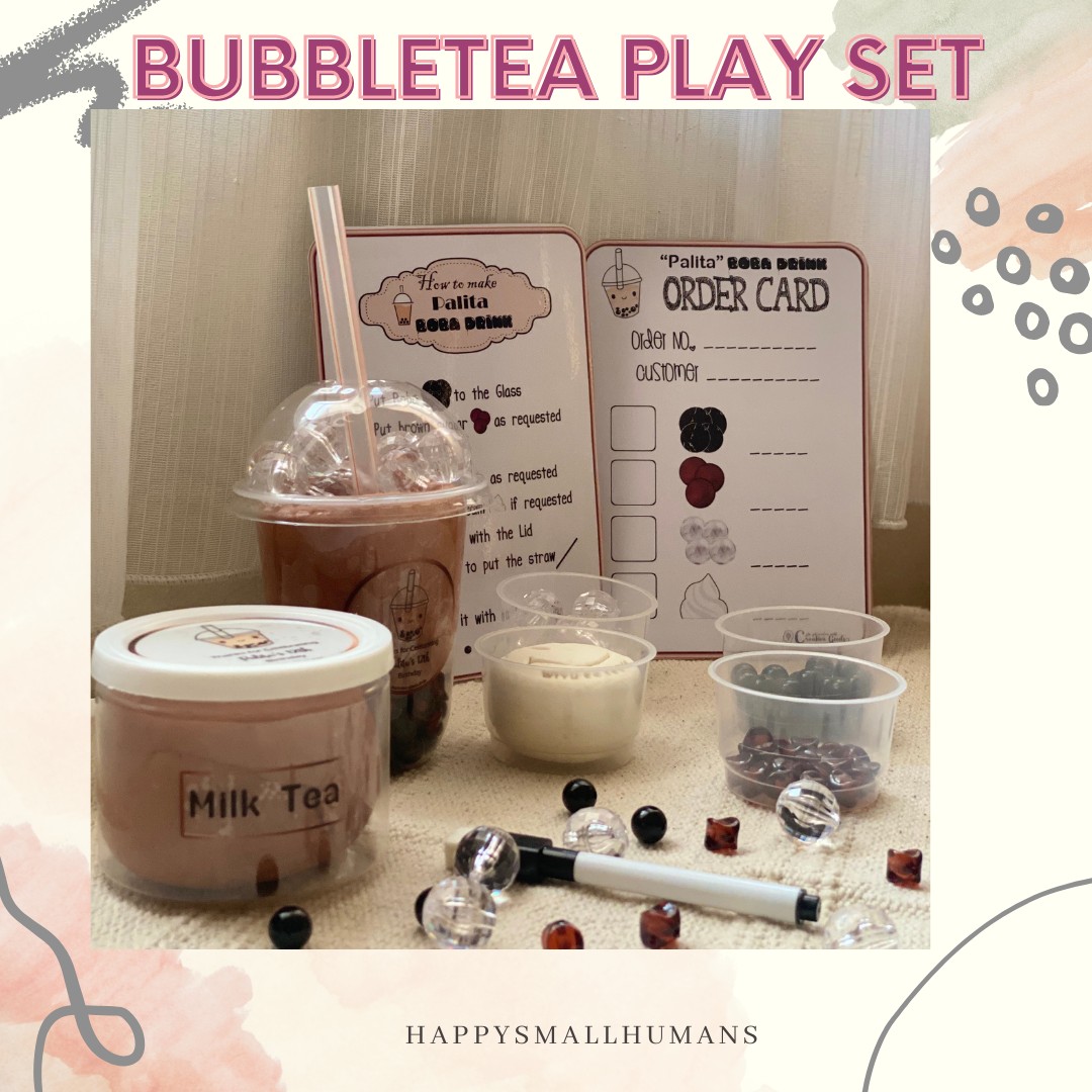 (Pre order) Educational Bubble Tea Play Set, Hobbies & Toys, Toys ...