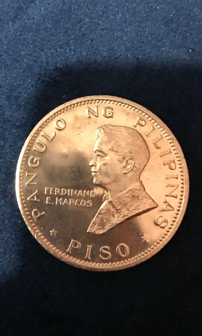 Commemorative 1970 Piso Coin Pope/Marcos Coin, Hobbies & Toys ...