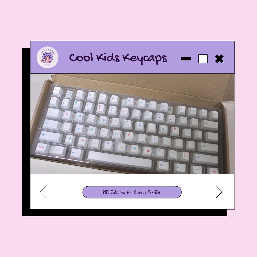Cool Kids Keycaps | 128 PBT Cherry Sublimation, Computers & Tech, Parts ...
