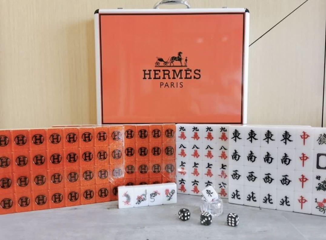 Customized Hermes Design Mahjong Tiles Set, Hobbies & Toys, Toys ...