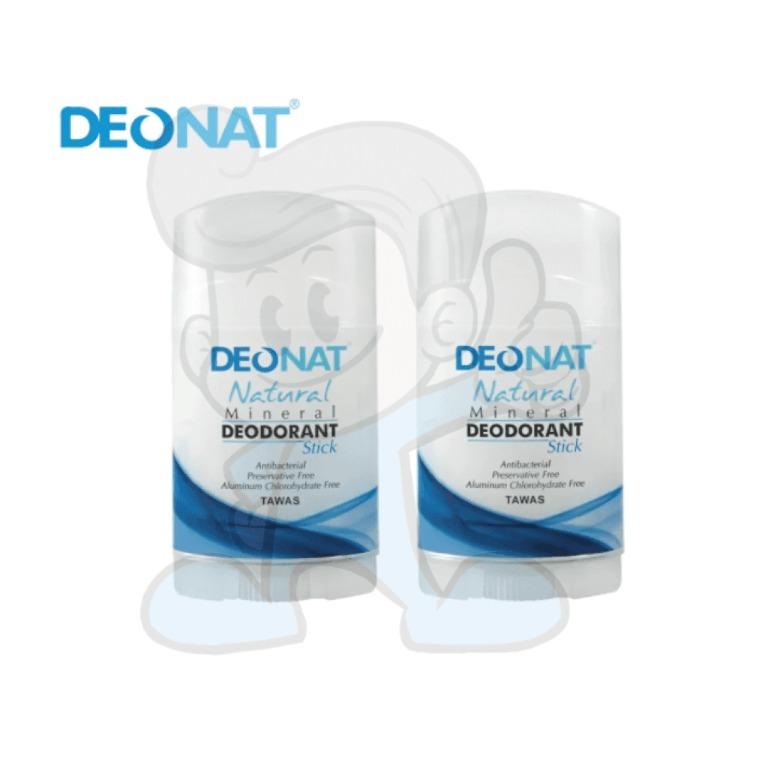 Deonat Natural Mineral Deodorant Stick (2 x 60g), Beauty & Personal ...