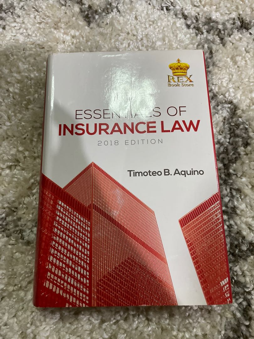 Essentials of Insurance law by aquino, Hobbies & Toys, Books ...