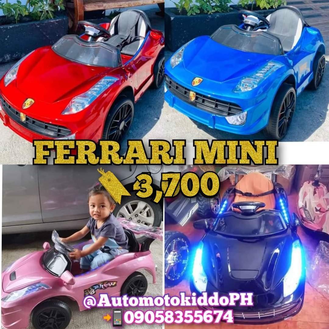 FERRARI MINI ELECTRIC KIDDIE RIDE ON TOY RECHARGEABLE AND REMOTE ...