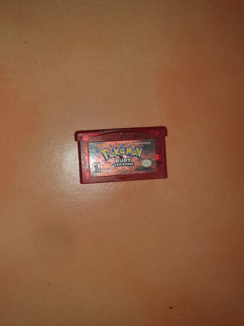 Gameboy Pokemon Ruby Cartridge, Video Gaming, Video Games, Nintendo on ...