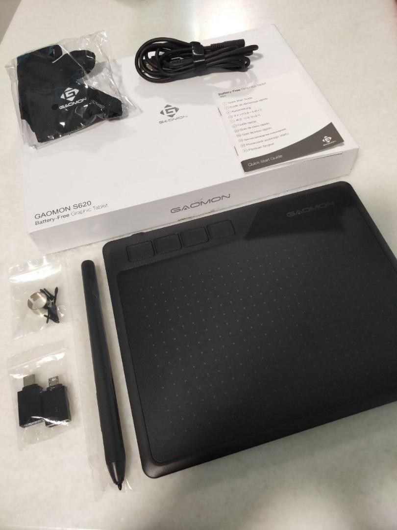 Gaomon S620 Battery-free graphic tablet, Computers & Tech, Parts ...