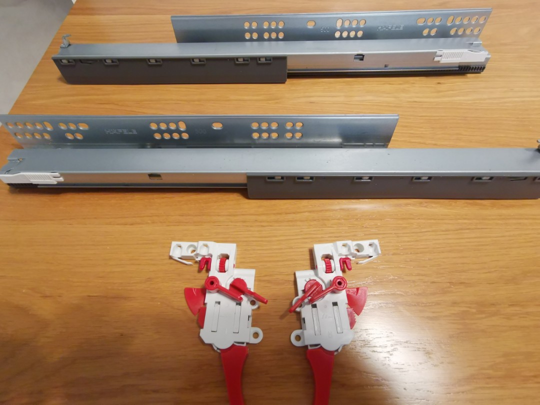 Hafele undermount runner - 500mm, Furniture & Home Living, Furniture ...