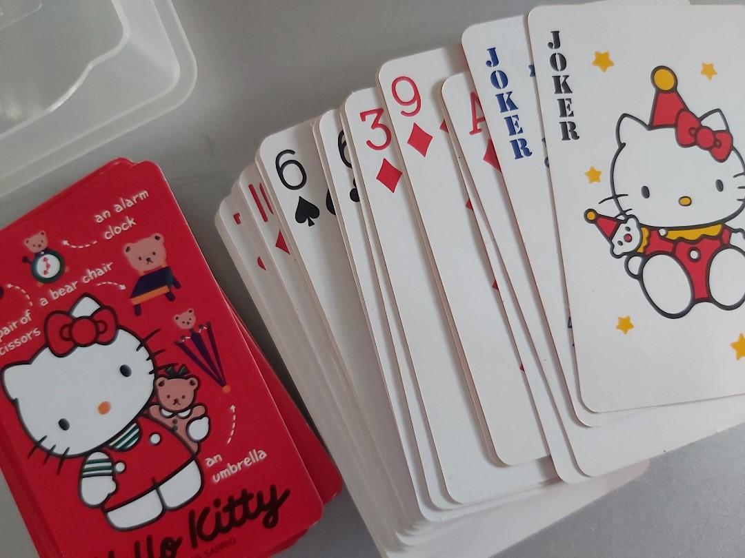 Hello Kitty Playing Cards (Mini 2.5-3"), Hobbies & Toys, Toys & Games ...