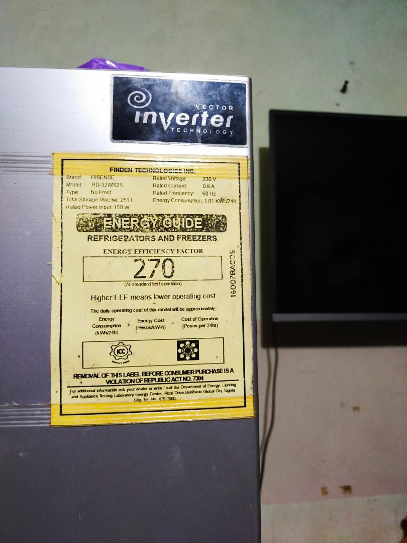 Hisense inverter refrigerator, TV & Home Appliances, Kitchen Appliances ...