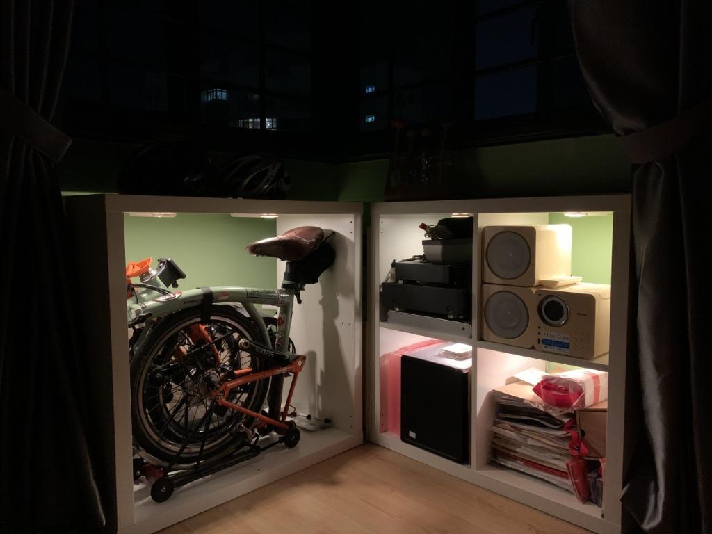 IKEA KALLAX (White) with lights for sale, Furniture & Home Living, Furniture, Shelves, Cabinets ...