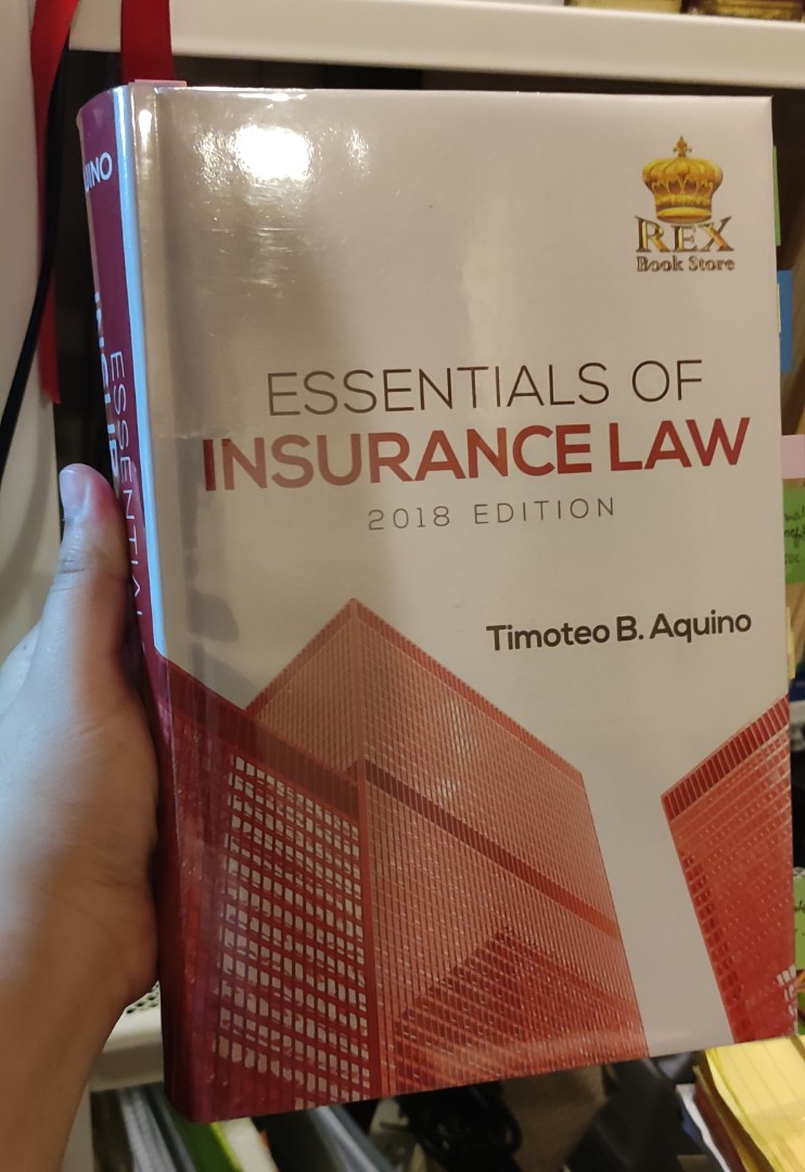 Insurance Law by Timoteo Aquino, Hobbies & Toys, Books & Magazines ...