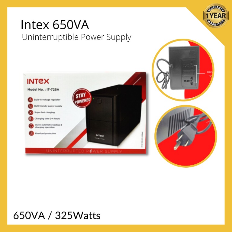 Intex UPS 650VA, Computers & Tech, Parts & Accessories, Other ...