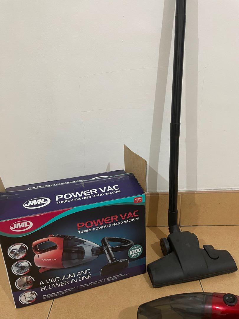 JML Powervac Turbo-Powered Hand Vacuum, Furniture & Home Living ...