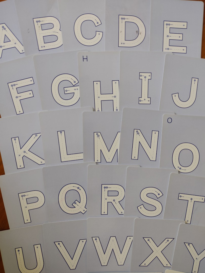 Kumon uppercase letter write and wipe flash card, Hobbies & Toys, Toys ...