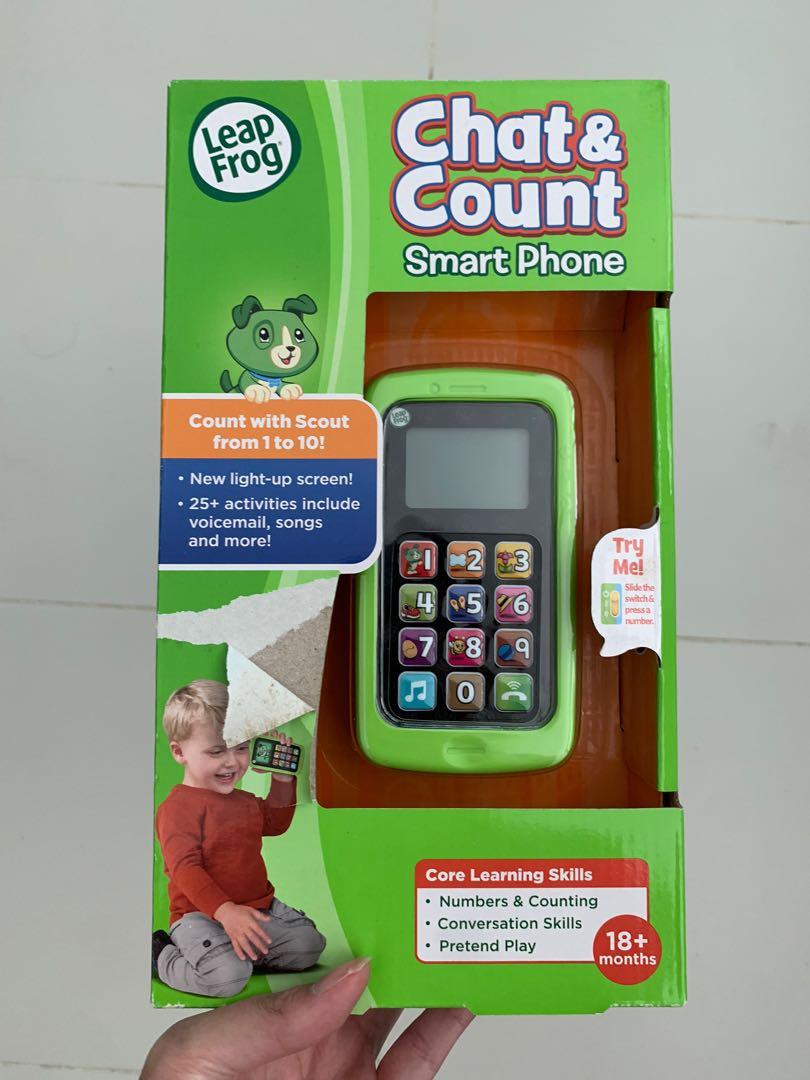 Leapfrog chat & count smartphone, Hobbies & Toys, Toys & Games on Carousell