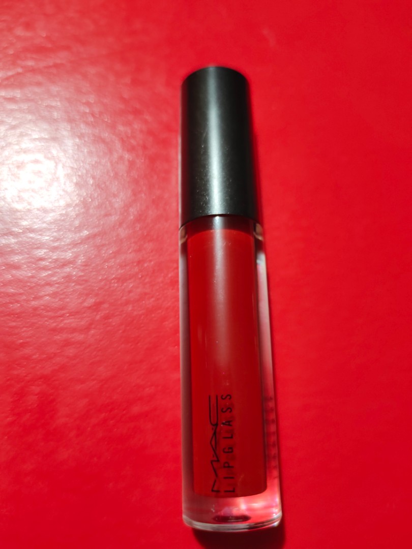 Mac Lipglass (Ruby Woo), Beauty & Personal Care, Face, Makeup on Carousell