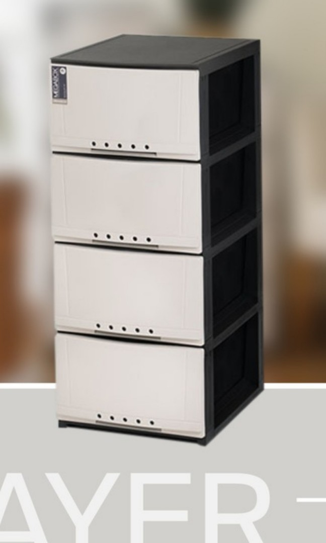 Mega box 4 layer drawer knockdown, Furniture & Home Living, Furniture ...