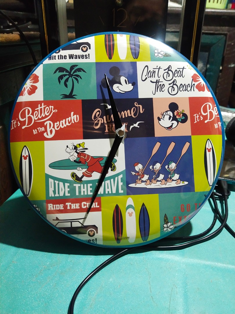 Mickey mouse wall clock/desk clock, Furniture & Home Living, Home Decor ...