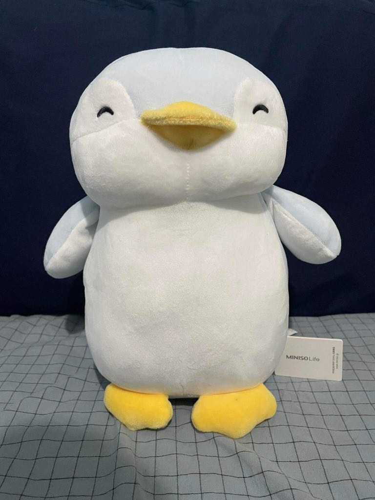 Miniso Small Penguin Plush Toy (Blue), Hobbies & Toys, Toys & Games on ...