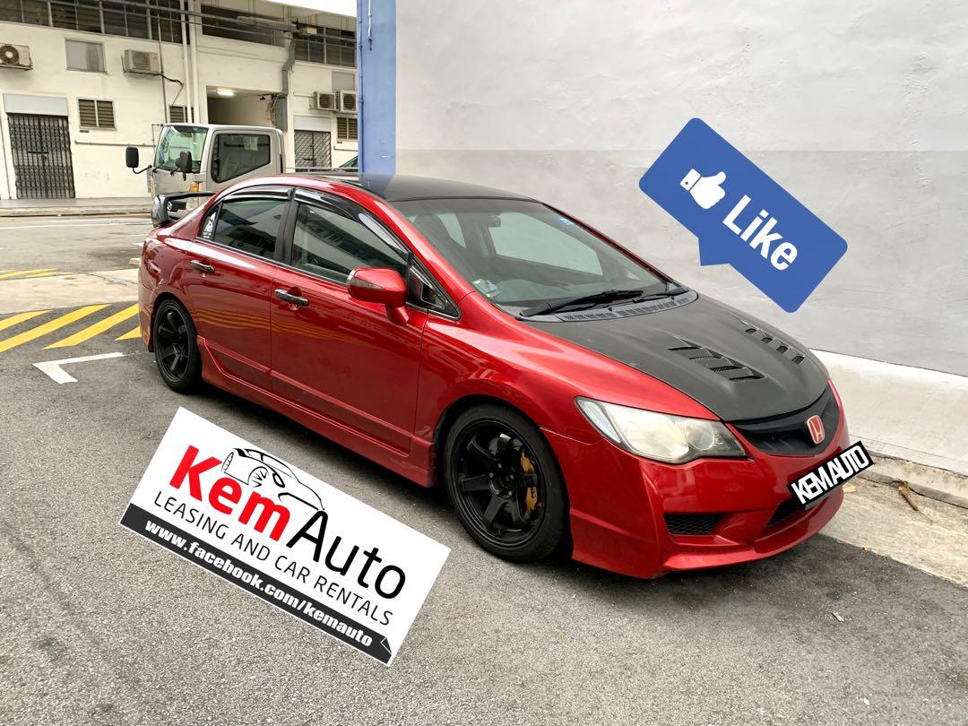 Mod candy red Honda Civic FD2 manual Rare HKS exhaust Sporty Type R ...
