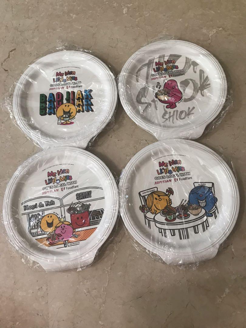 Mr. Men Little Miss Kopitiam Plates, Food & Drinks, Other Food & Drinks ...