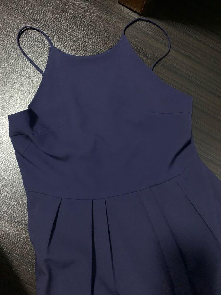 Navy blue cute dress, Women's Fashion, Dresses & Sets, Dresses on Carousell