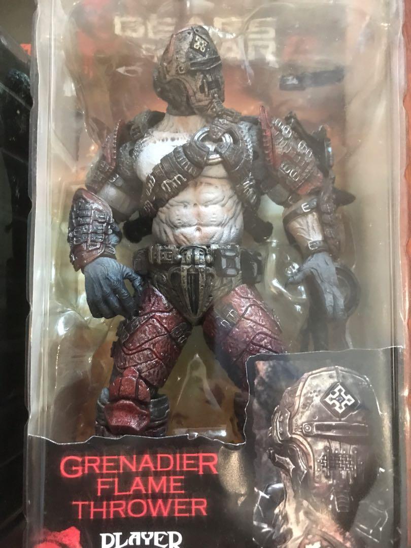 Neca Gears of War GOW Grenadier Elite Beast Rider Lambent and Flame ...
