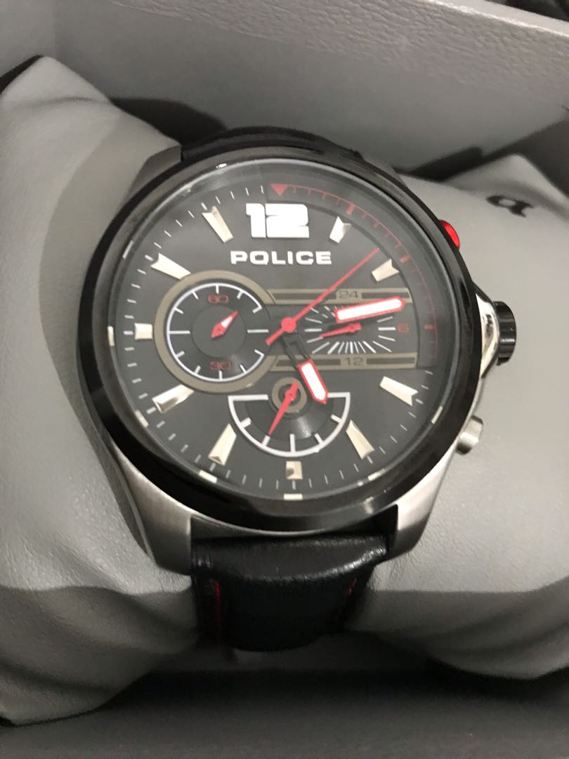 Original Police Leather Watch allstainless steel, Men's Fashion ...