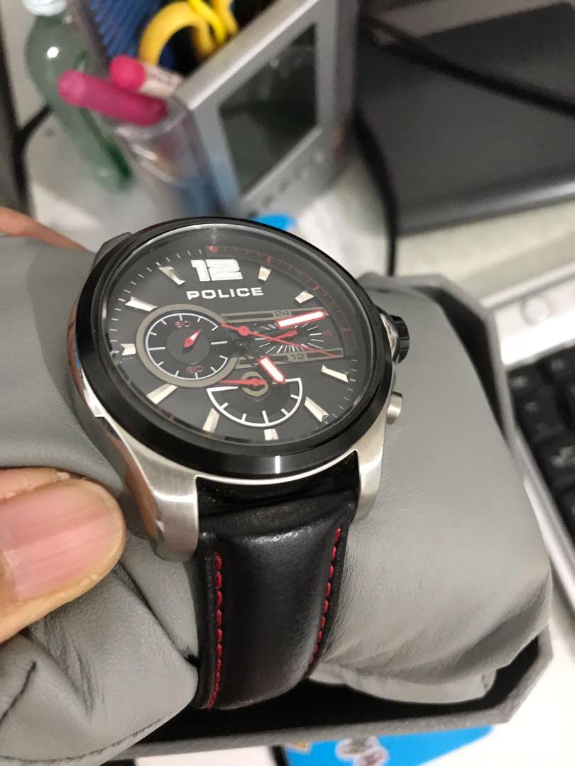 Original Police Leather Watch allstainless steel, Men's Fashion ...