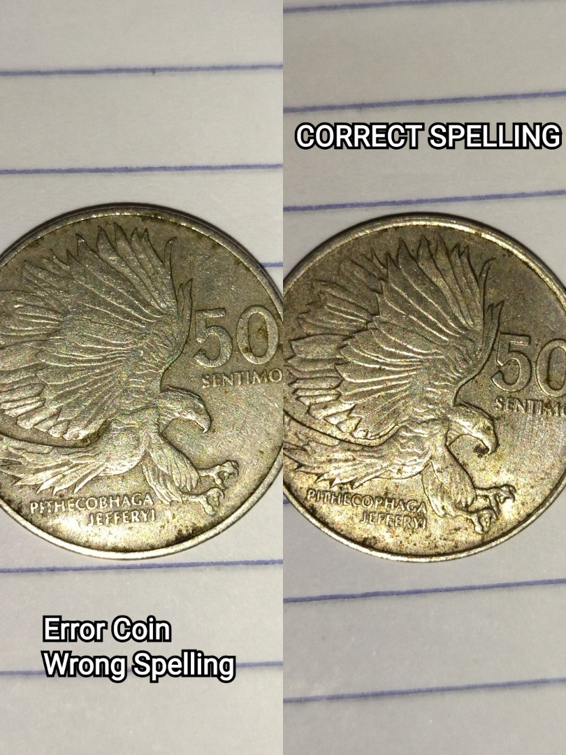 Philippine 50 Centavo Error Coin, Hobbies & Toys, Memorabilia ...