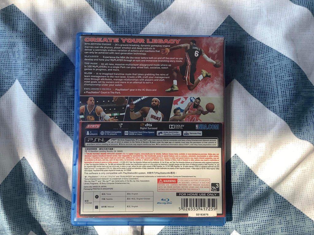 PLAYSTATION 4 - NBA 2k14 DISC, Video Gaming, Video Games, PlayStation ...