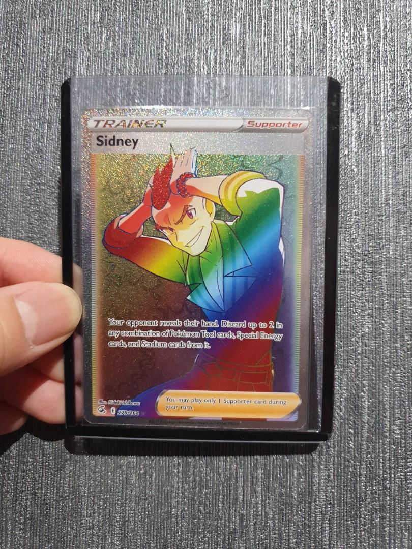 Pokemon TCG Fusion Strike Sidney Rainbow Hyper Rare Card, Hobbies ...