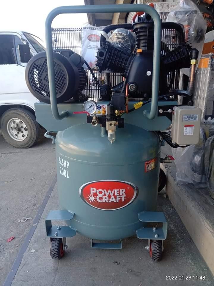 Powercraft Air Compressor 5.5 HP Vertical PAC 55200V2S, Commercial ...