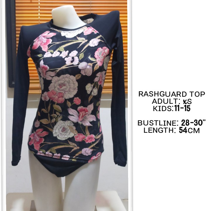 rashguard black, Women's Fashion, Swimwear, Rash guard on Carousell